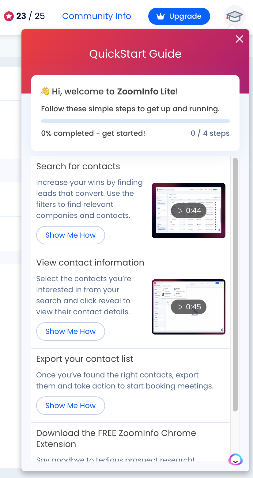 How to Sign Up for ZoomInfo Lite