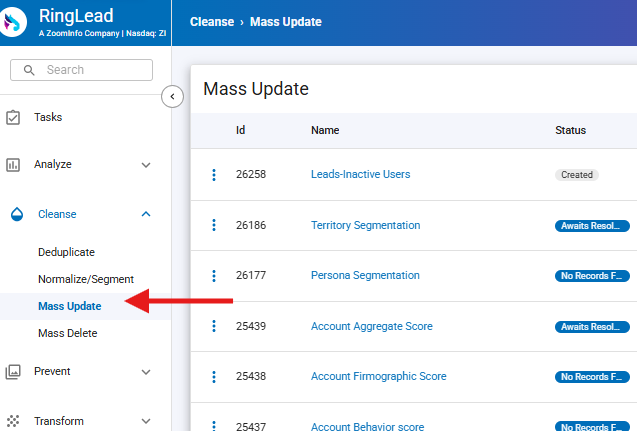 How to Use Mass Update in RingLead
