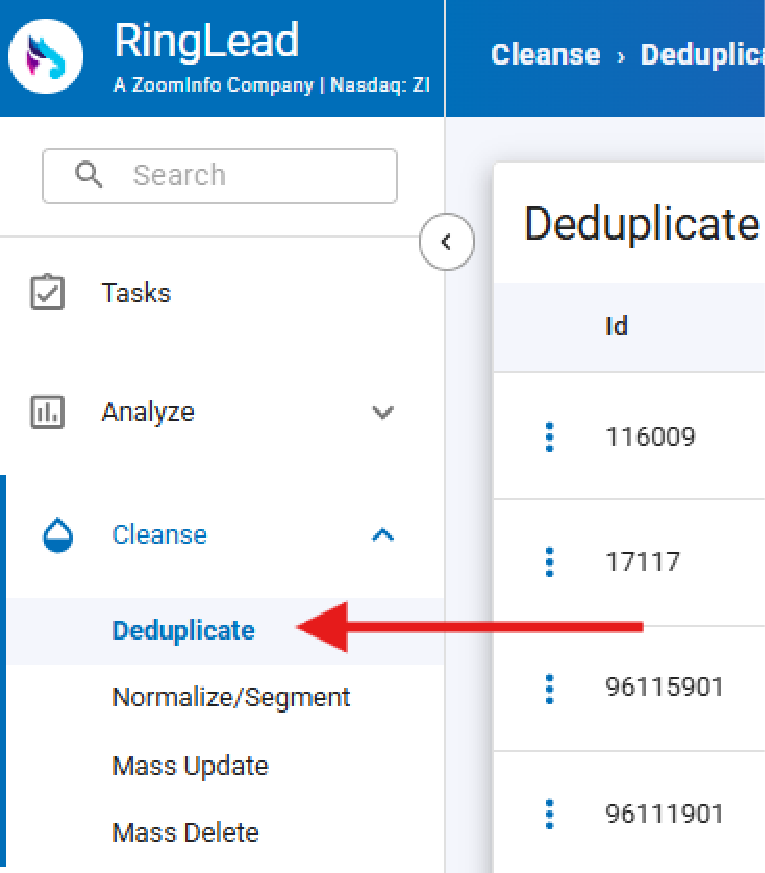 How to Create a Deduplication Task in RingLead