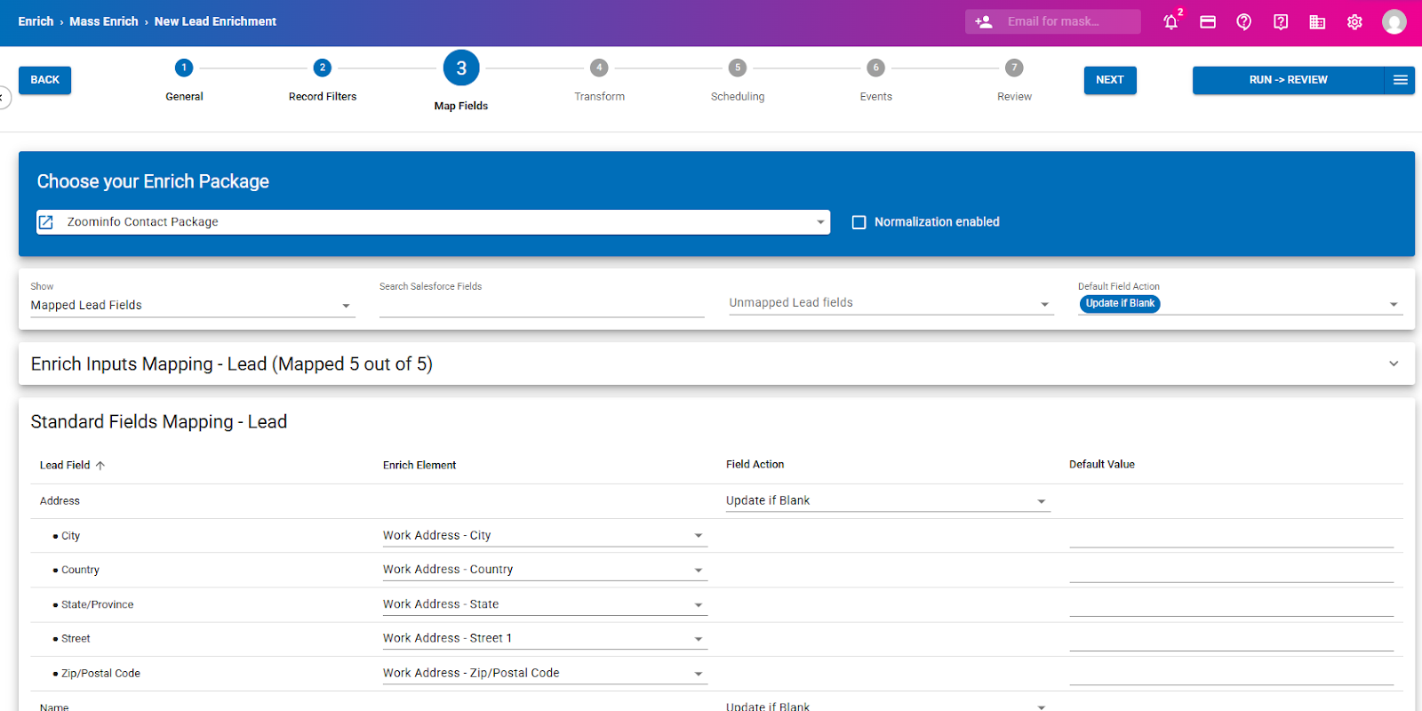 How to Set Up Mass Enrich for Salesforce in RingLead