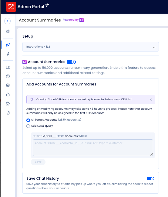 How to Set Up Account Summaries and ZoomInfo Copilot Chat