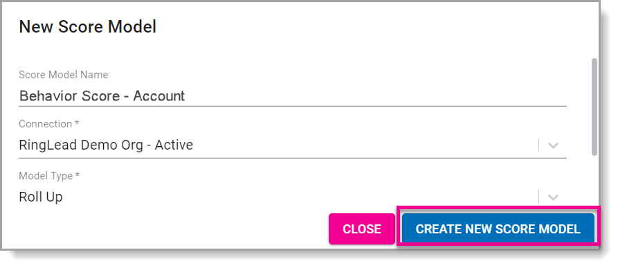 How to Configure a Roll Up Score Model for Account Behavior Scoring