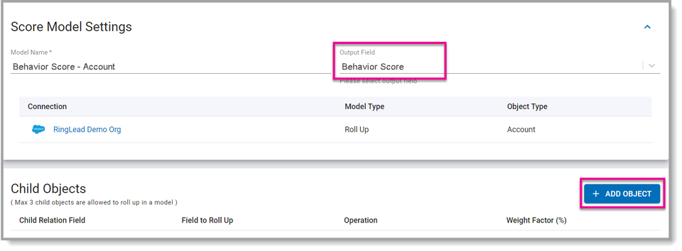 How to Configure a Roll Up Score Model for Account Behavior Scoring