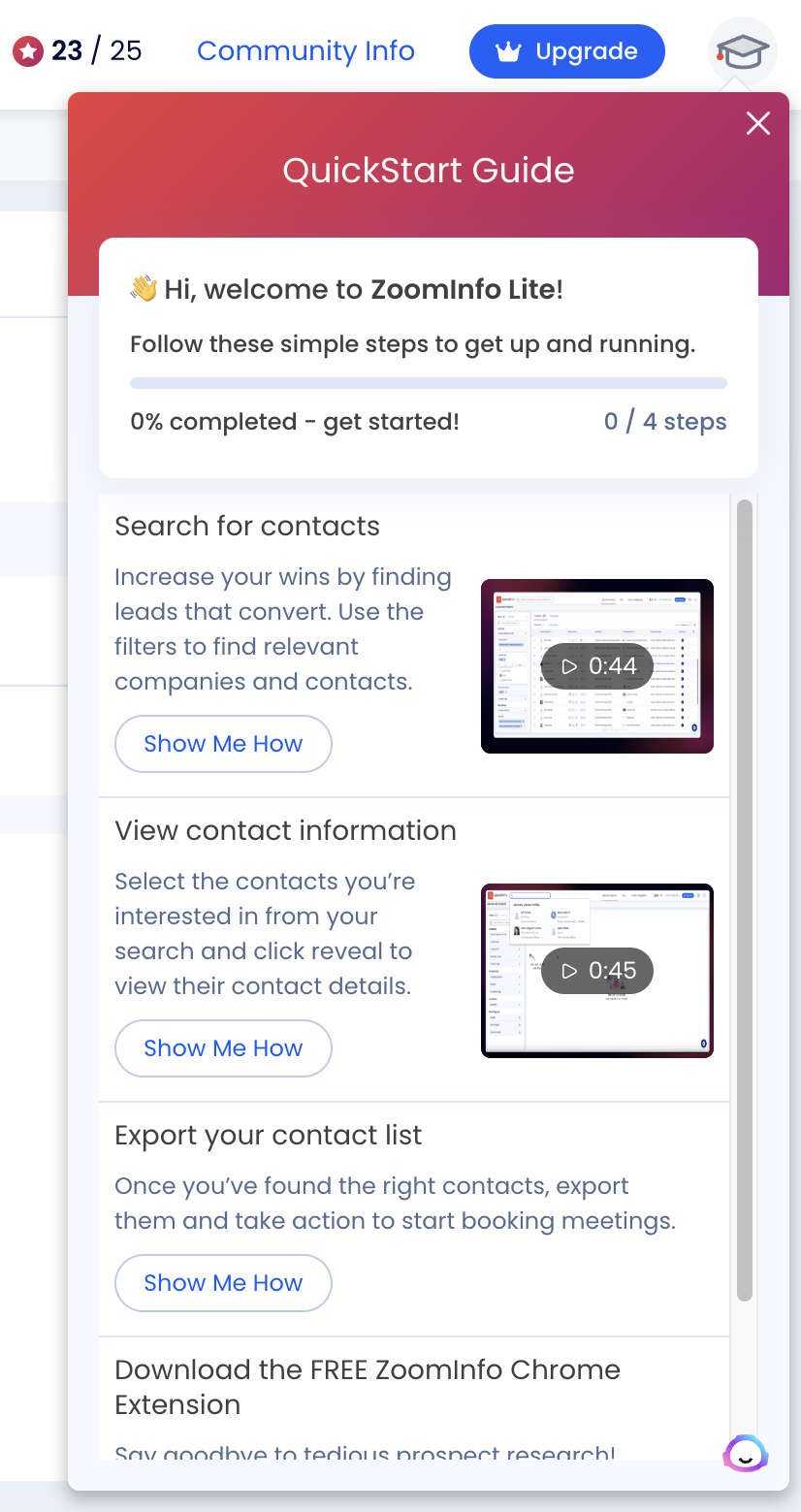 How to Sign Up for ZoomInfo Lite