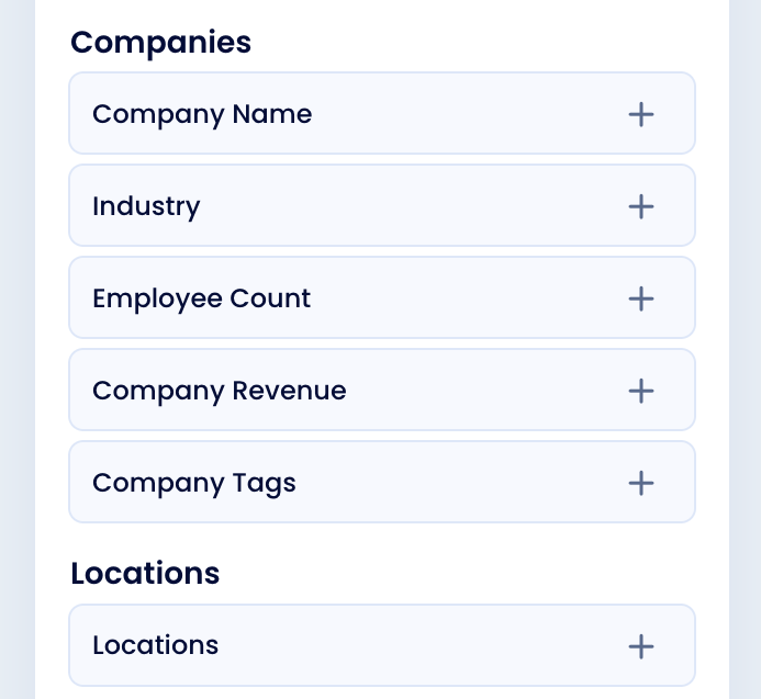 Overview of Search Filters in ZoomInfo Lite