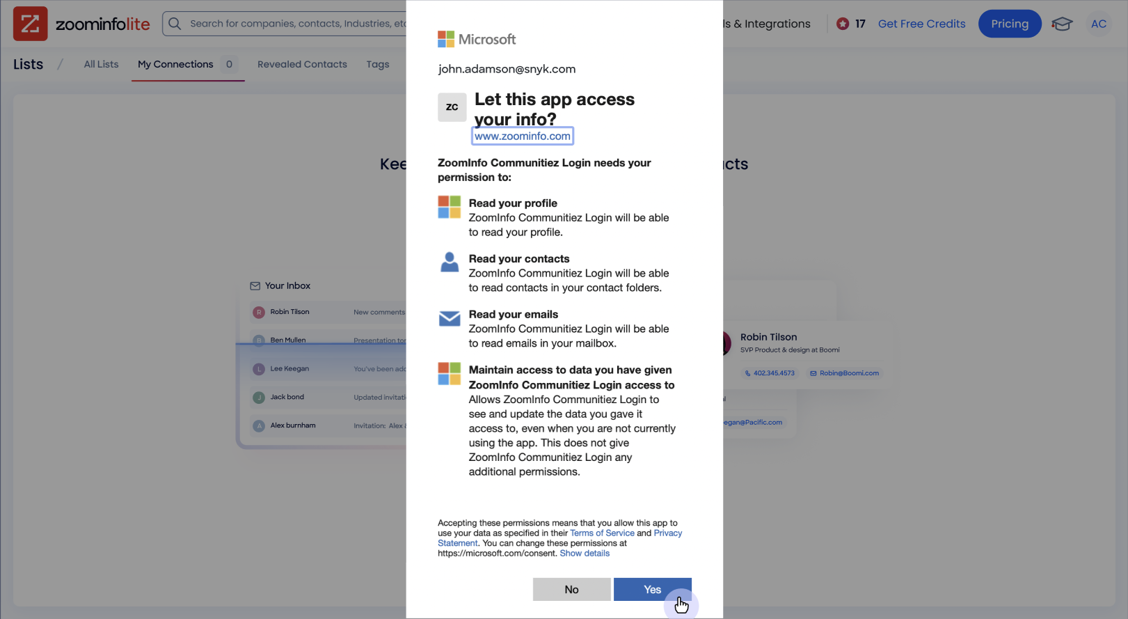 ZoomInfo Knowledge Center