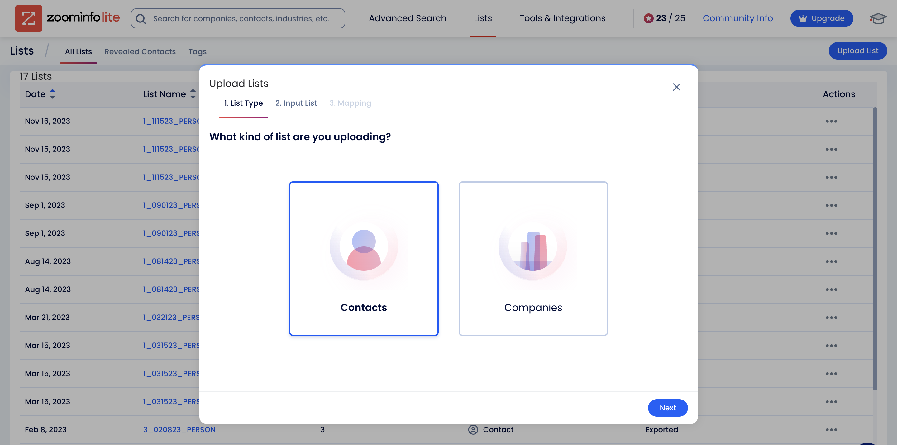 How to Import Records in ZoomInfo Lite